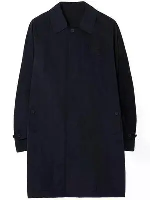Burberry Single-breasted Logo Patch Coat