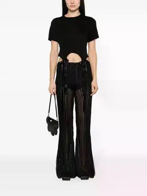 Simone Rocha Bow-detail Cotton Dress - Black