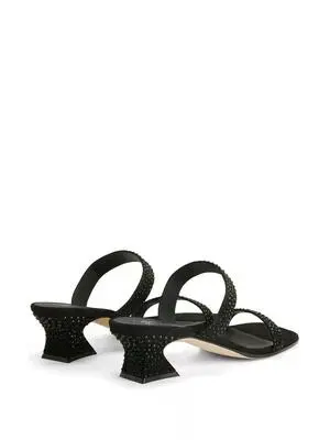 GIUSEPPE ZANOTTI Aude Strass Sandals - Black
