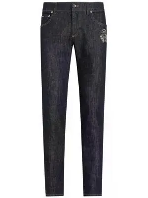 Dolce & Gabbana Logo-appliqué Skinny Jeans