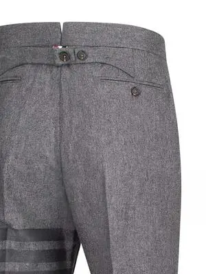 Thom Browne Tonal 4-bar Flannel Trousers
