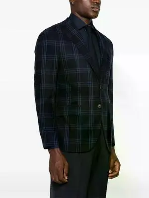 Eleventy Checkered Blazer