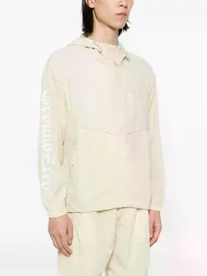 GROUND ZERO Logo-print Lightweight Jacket - Neutrals
