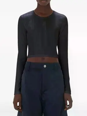 JW Anderson Anchor-embroidered Cropped Top