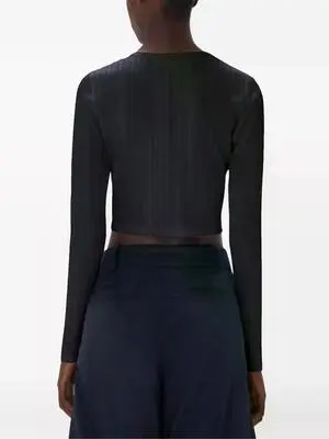 JW Anderson Anchor-embroidered Cropped Top