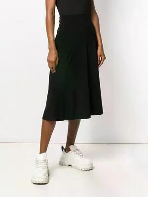 Norma Kamali Flared Midi Skirt