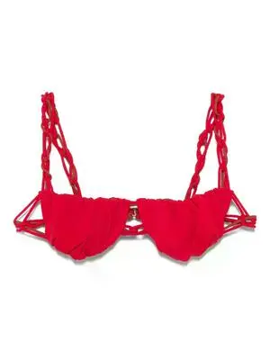 ISA BOULDER Reversible Bikini Top - Red