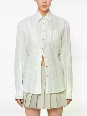 Rabanne Striped Shirt - White