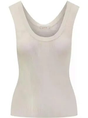 JUCCA Ribbed U-neck Tank Top