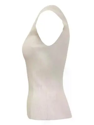 JUCCA Ribbed U-neck Tank Top
