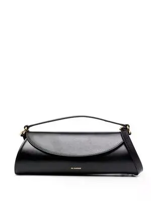 JIL SANDER Cannolo Shoulder Bag - Black