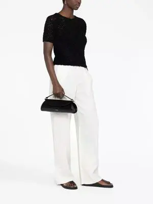 JIL SANDER Cannolo Shoulder Bag - Black