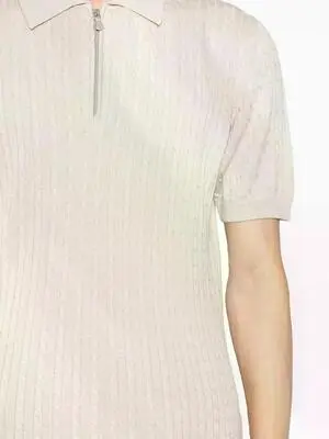 Eleventy Cable-knit Polo Shirt