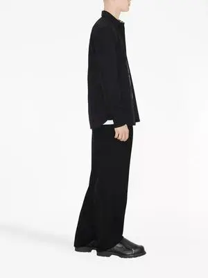 Burberry Logo-embroidered Long-sleeve Shirt