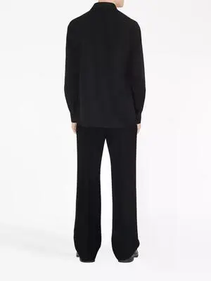 Burberry Logo-embroidered Long-sleeve Shirt