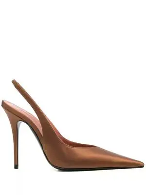 Amina Muaddi 105mm Anok Slingback Pumps