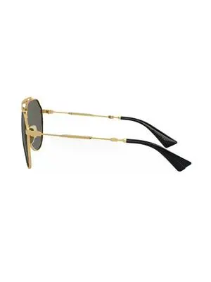 Dolce & Gabbana Stefano Aviator-frame Sunglasses - Gold