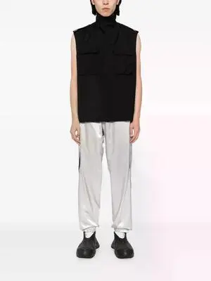 OLLY SHINDER Sleeveless Wool Shirt With Concealed Zip