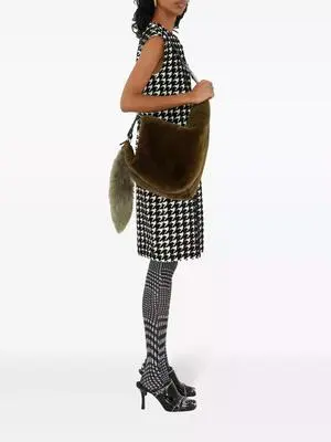 Burberry Houndstooth Sleeveless Minidress