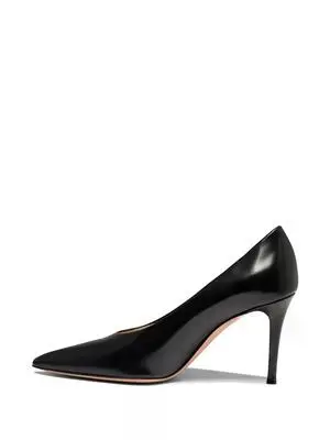 GIANVITO ROSSI 85mm Pointed-toe Leather Pumps - Black