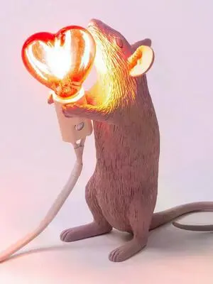 SELETTI Mouse 'valentine's Day' Lamp
