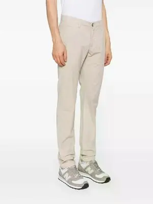 Jacob Cohen Mid-rise Stretch Cotton Chino Trousers - Neutrals