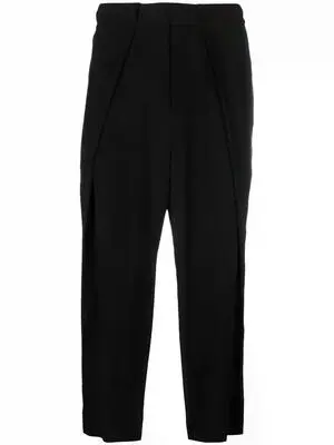 Balmain Side Folded Cropped Trousers