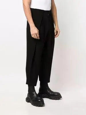 Balmain Side Folded Cropped Trousers