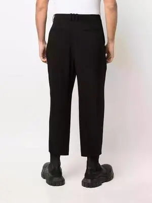 Balmain Side Folded Cropped Trousers