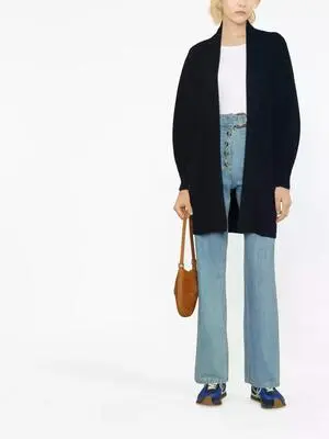 Vince Open-front Cashmere Cardigan - Blue