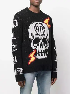 Philipp Plein Skull-detail Knit Jumper