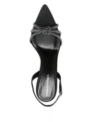GINISSIMA 95mm Crystal Embellishment Daisy Sandals