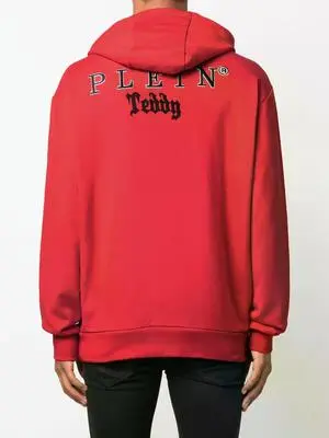Philipp Plein Teddy Bear Long-sleeve Hoodie - Red