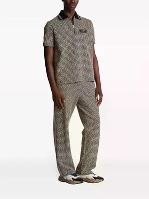 Balmain Pb Labyrinth Jacquard Polo Shirt