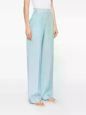 FORTE_FORTE Wide Leg Silk Trousers