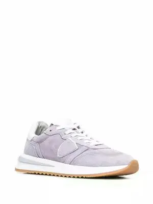Philippe Model Paris Logo Patch Sneakers - Purple