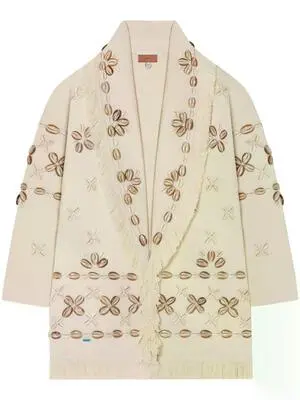 Alanui Ocean Dream Single-breasted Coat - Neutrals