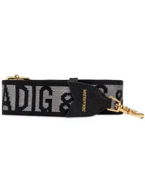 Zadig&Voltaire Logo-jacquard Shoulder Strap - Grey