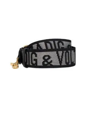 Zadig&Voltaire Logo-jacquard Shoulder Strap - Grey