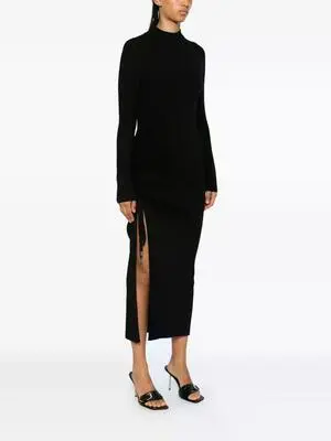 Michael Kors Ruched Knit Midi Dress