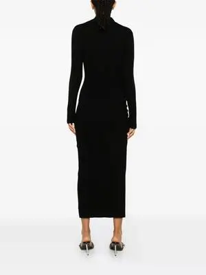 Michael Kors Ruched Knit Midi Dress