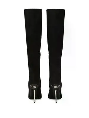 Dolce & Gabbana Logo-plaque Leather Boots