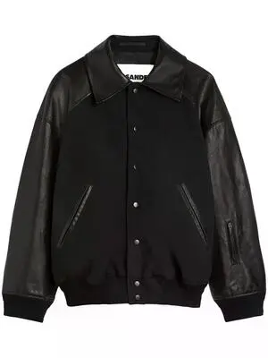 JIL SANDER Paneled Leather Jacket