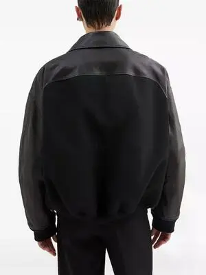 JIL SANDER Paneled Leather Jacket