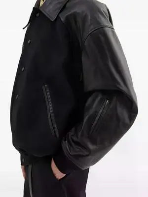 JIL SANDER Paneled Leather Jacket
