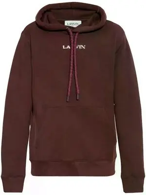LANVIN Logo-embroidered Hoodie