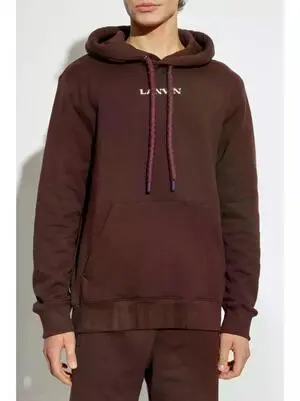 LANVIN Logo-embroidered Hoodie