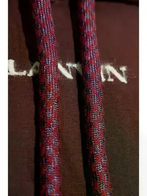 LANVIN Logo-embroidered Hoodie