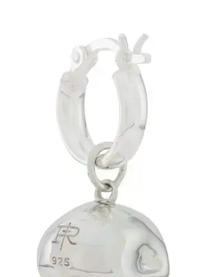 TRUE ROCKS Skull Hoop Earring - Metallic