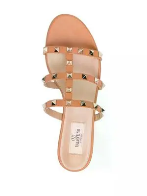 Valentino Garavani Rockstud Flat Leather Sandals